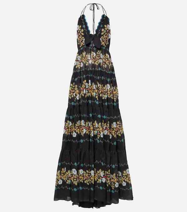 Etro Floral Tiered Gown