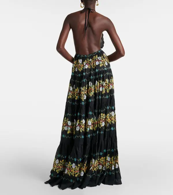 Etro Floral Tiered Gown