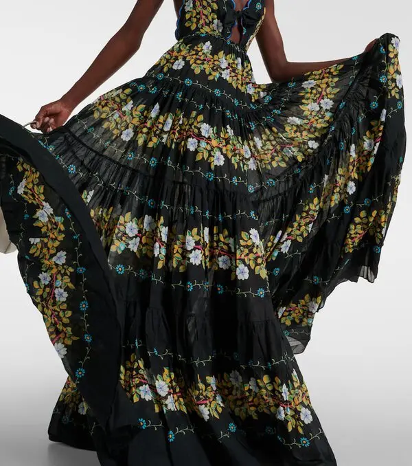 Etro Floral Tiered Gown