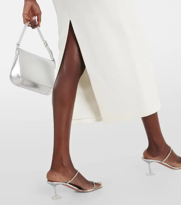 David Koma Embellished Cady Midi Dress