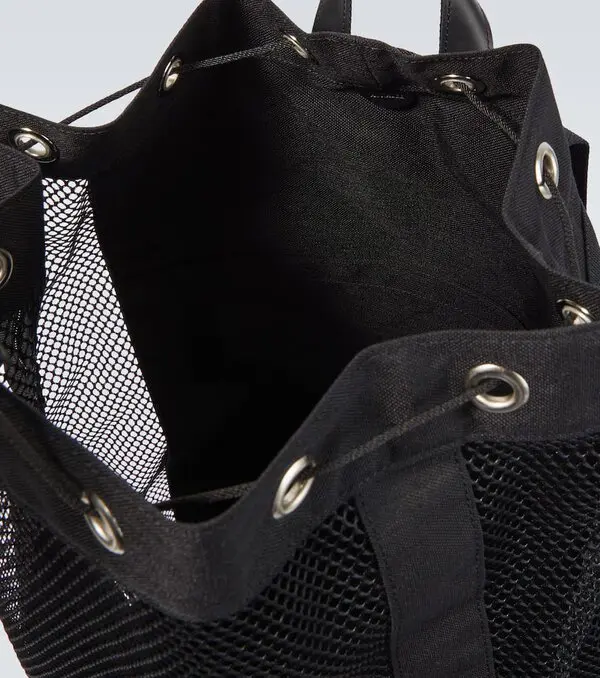 Auralee X Aeta Large Mesh Backpack In Black - 50% Off | Editorialist