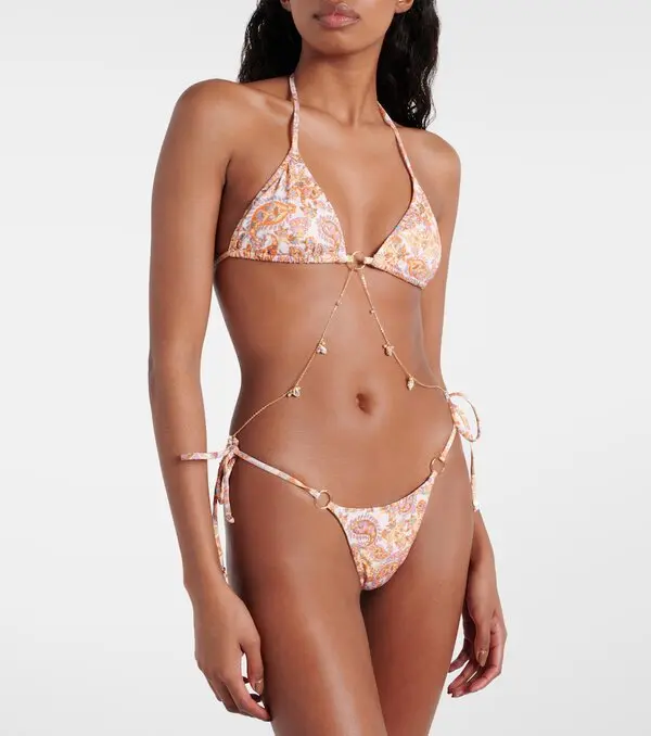 BANANHOT Stella Paisley Bikini Bottom - Multicoloured