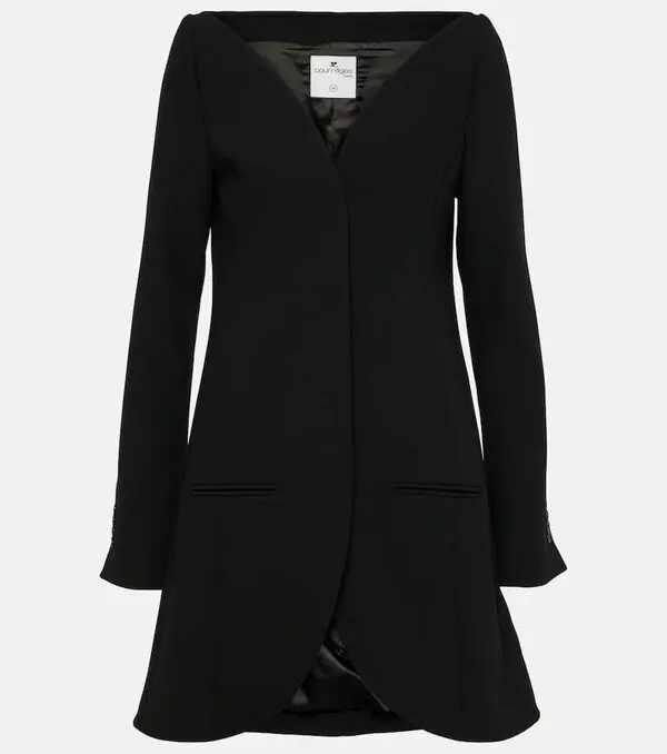 COURREGES Courrèges Ellipse Crêpe Coat
