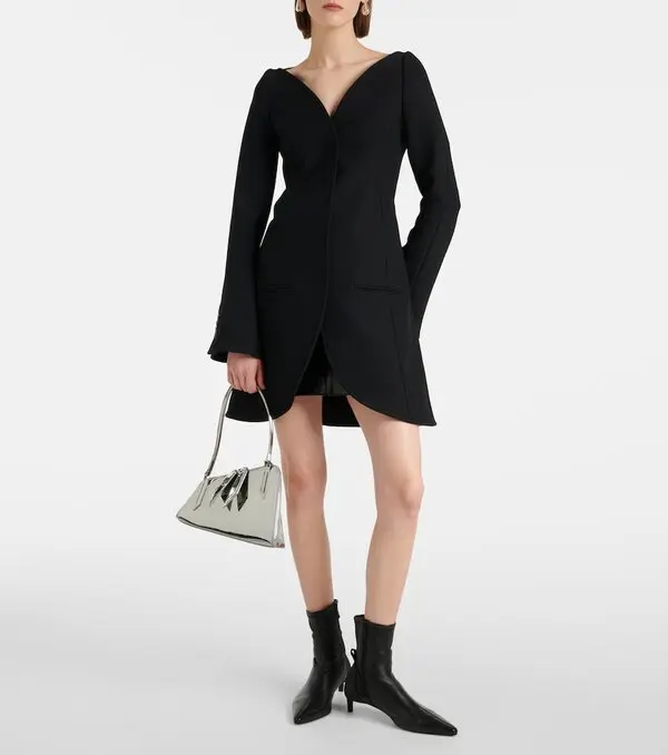 COURREGES Courrèges Ellipse Crêpe Coat