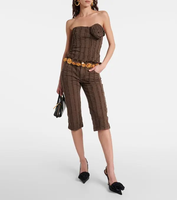Blumarine Low-rise Cropped Pants
