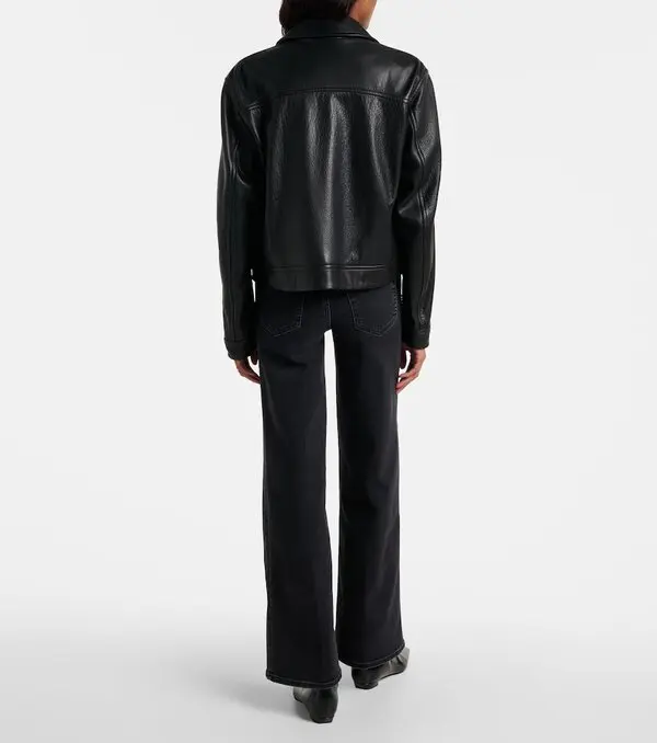 FRAME Le Slim Palazzo High-rise Wide-leg Jeans - Black