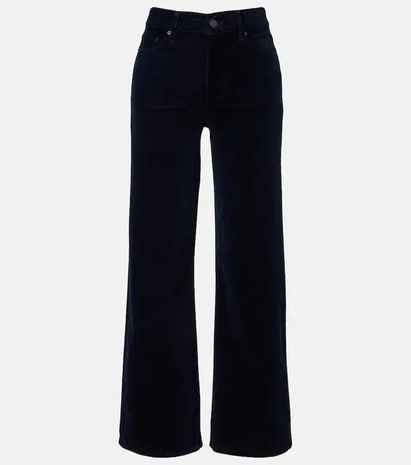 FRAME Le Slim Palazzo High-rise Wide-leg Jeans - Blue