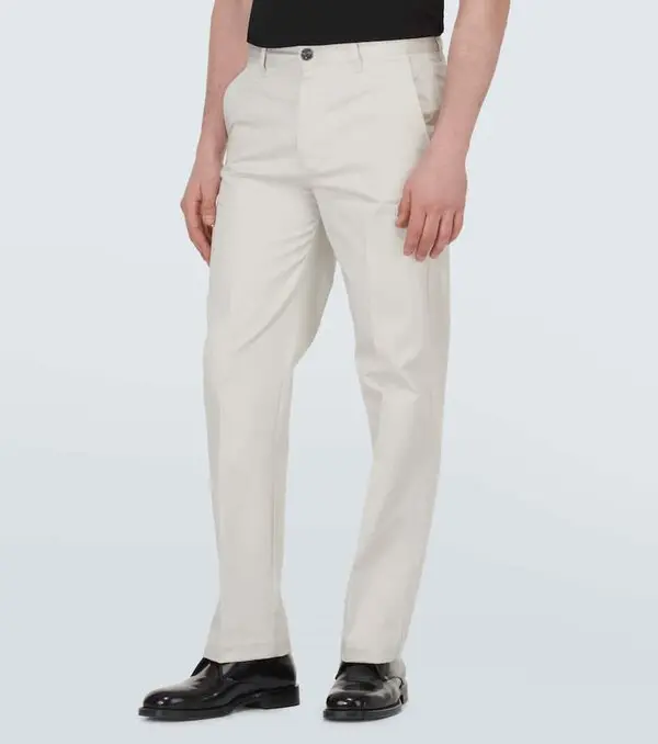 Ami Straight Cotton Satin Chinos