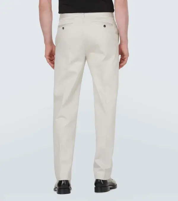 Ami Straight Cotton Satin Chinos