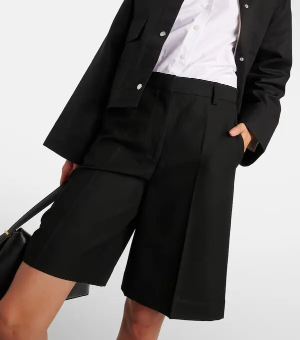 TOTEME Mid-rise Bermuda Shorts
