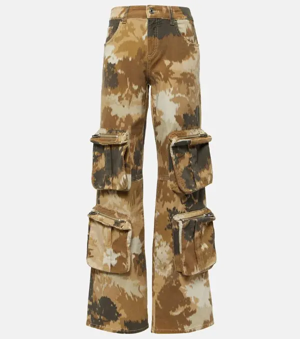 Blumarine Camouflage Cargo Trousers