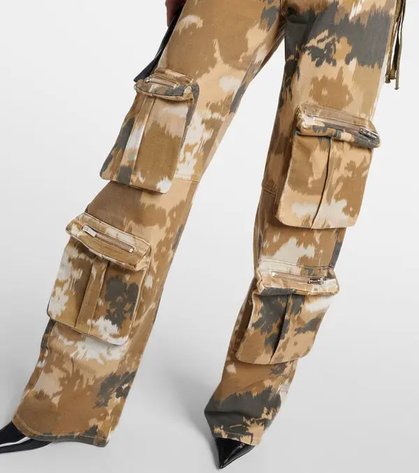 Blumarine Camouflage Cargo Trousers