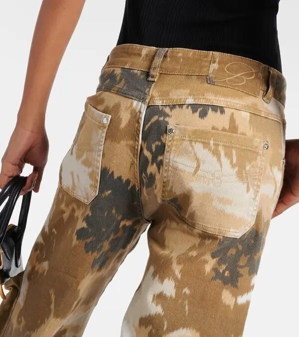 Blumarine Camouflage Cargo Trousers