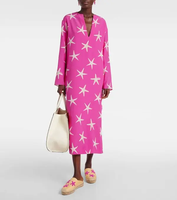 Valentino Garavani Printed Silk Kaftan