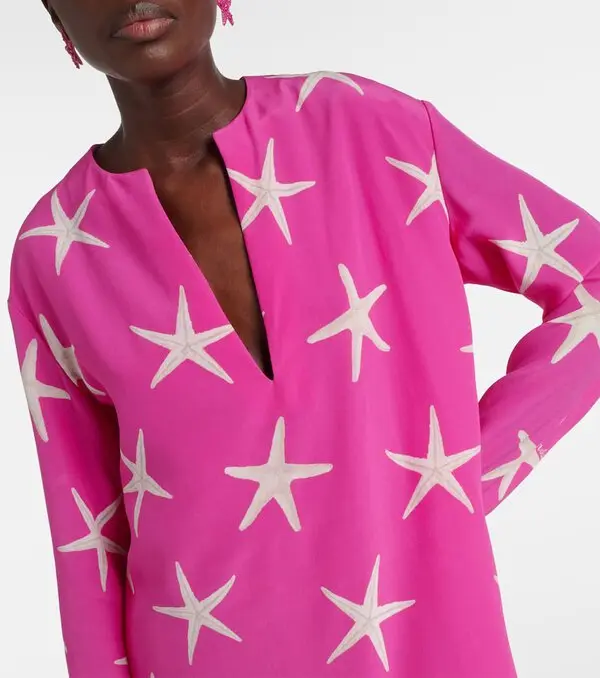 Valentino Garavani Printed Silk Kaftan