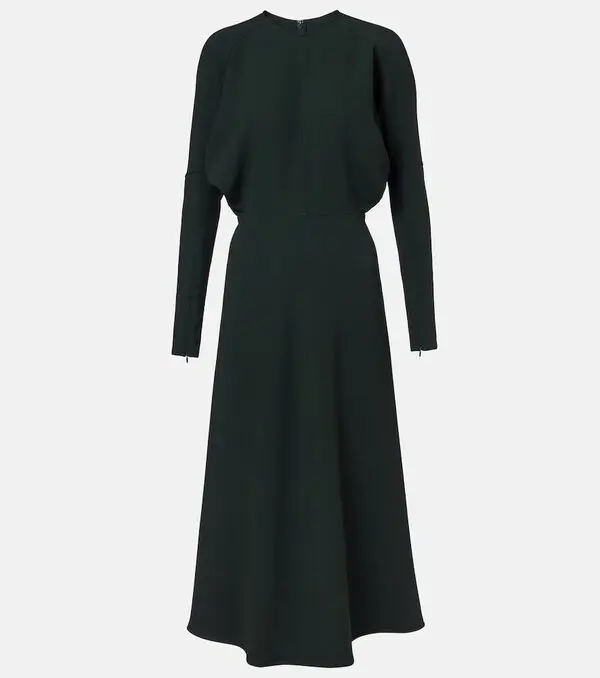Victoria Beckham Dolman Cady Midi Dress - Green