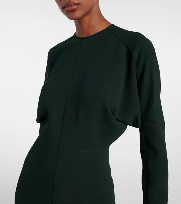 Victoria Beckham Dolman Cady Midi Dress - Green