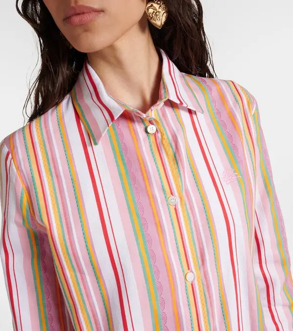 Etro Striped Cotton Shirt