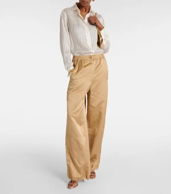 Dorothee Schumacher Slouchy Coolness Wide-leg Pants - Beige