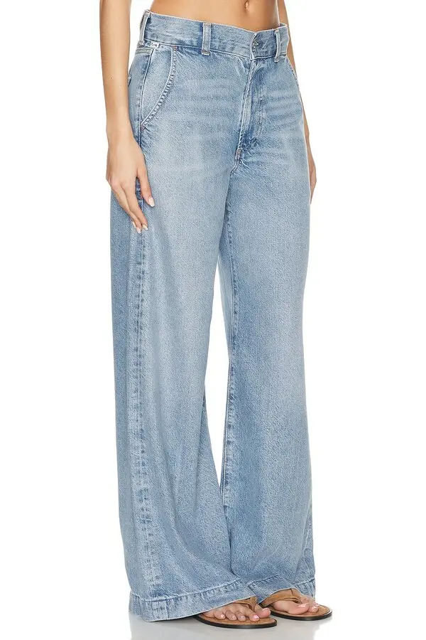 Citizens Of Humanity Beverly Wide Leg In Denim-Light In Lune - 30