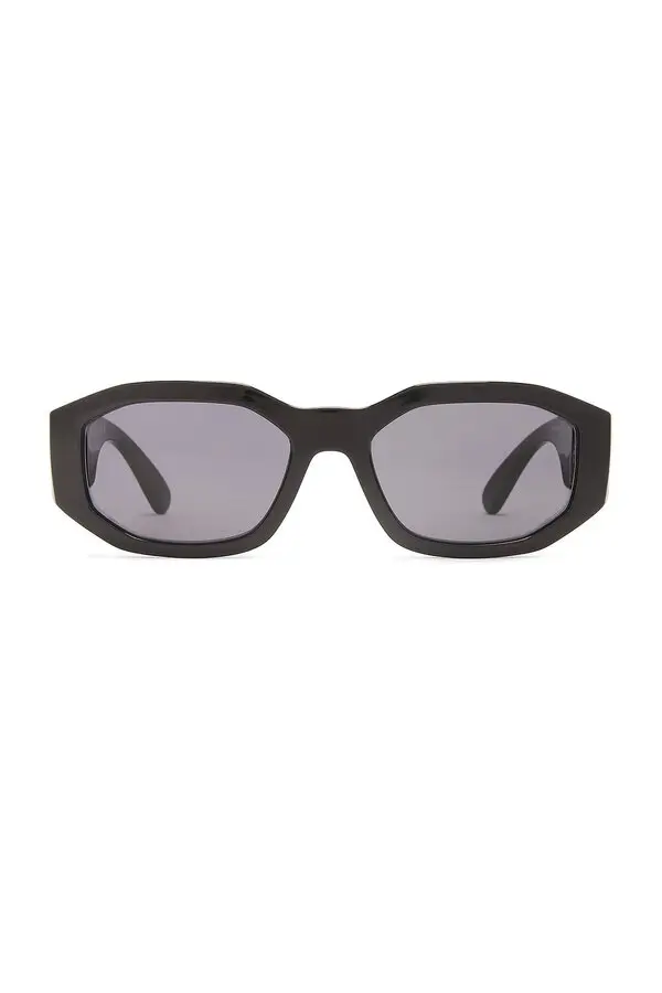 Versace Tribute Oval Sunglasses In Black - 20% Off  display picture 1