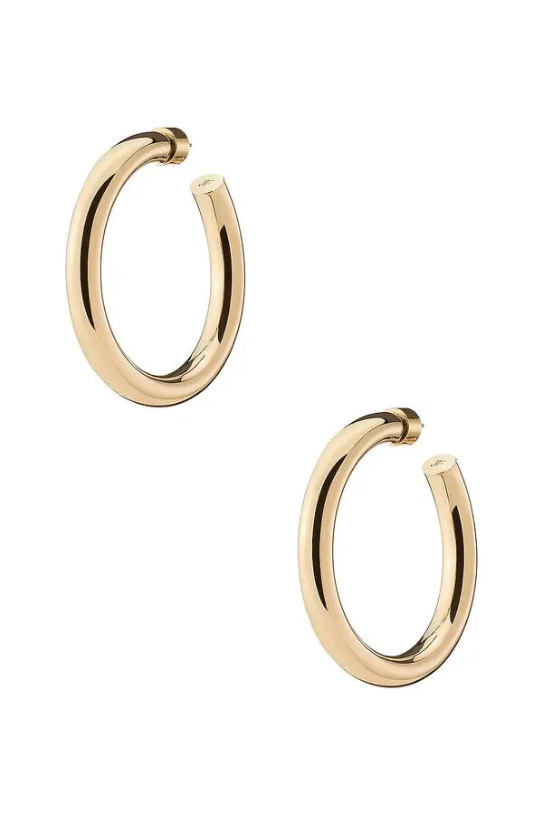 JENNIFER FISHER Samira Baby Hoop Earrings - Yellow Gold