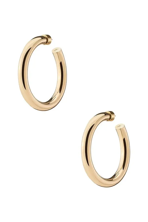 JENNIFER FISHER Samira Baby Hoop Earrings - Yellow Gold