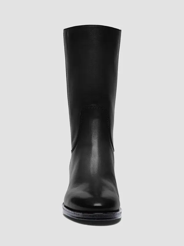 Santoni Classic Leather Pull-on Boots
