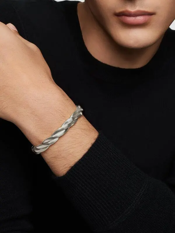 David Yurman Dy Helios Cuff Bracelet In Sterling 9mm