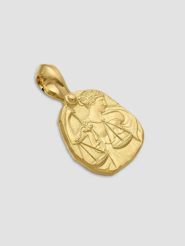 David Yurman Libra Amulet In 18k Yellow 27mm