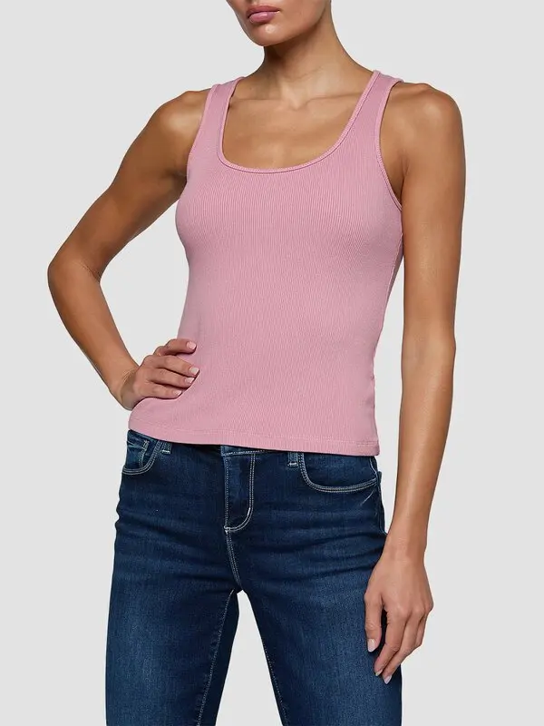 L'Agence Adira Rib-knit Tank - Lilas