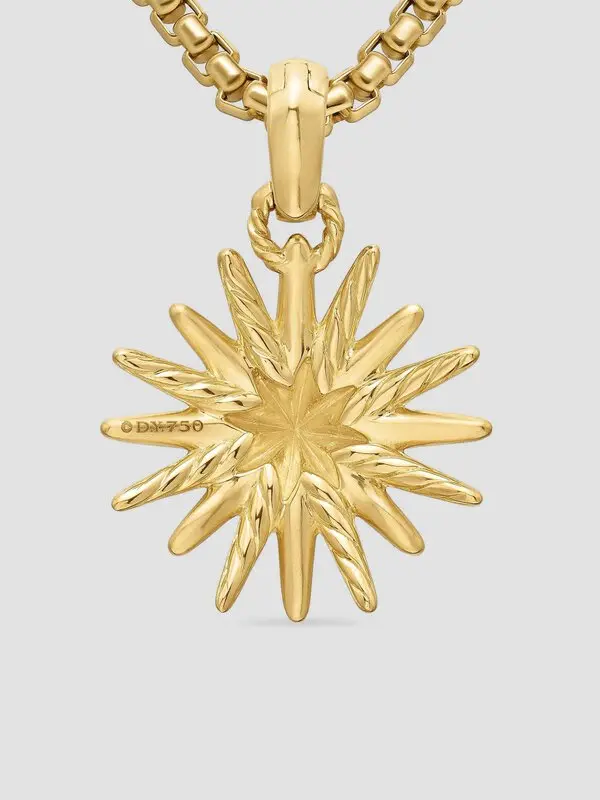 David Yurman Starburst Charm In 18k Yellow 21.5mm