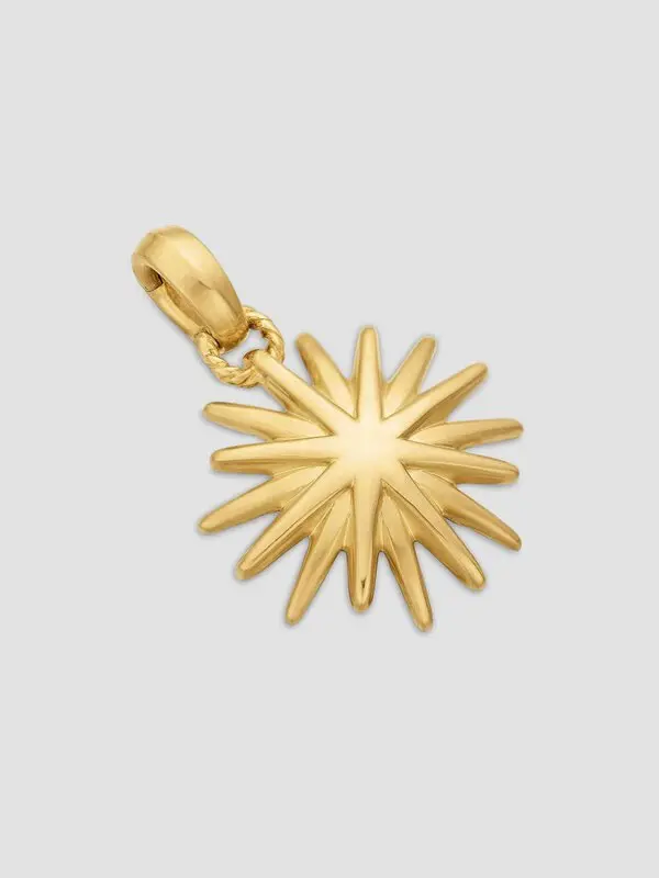 David Yurman Starburst Charm In 18k Yellow 21.5mm