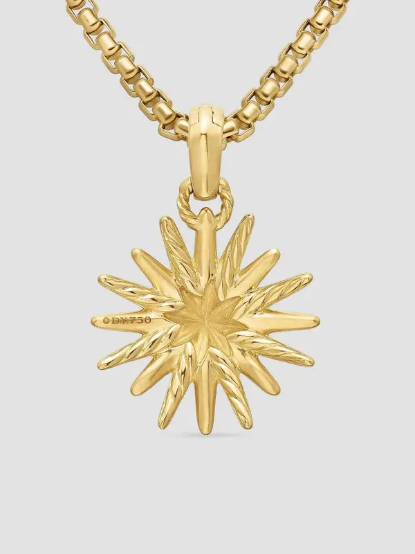 David Yurman Starburst Charm In 18k Yellow 21.5mm