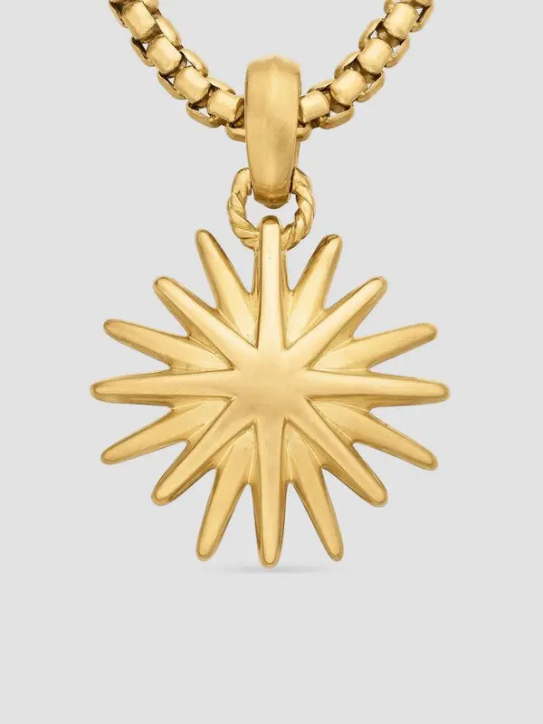 David Yurman Starburst Charm In 18k Yellow 21.5mm