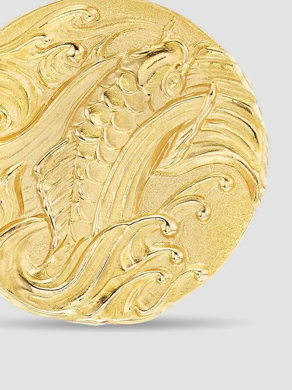 David Yurman Dragon Amulet In 18k Yellow