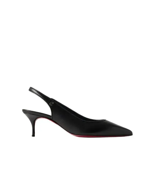 CHRISTIAN LOUBOUTIN Sporty Kate 45 Leather Slingback Pumps - Black