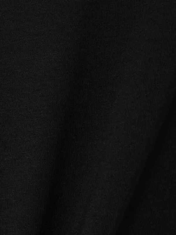 Another Tomorrow Stretch Organic Cotton And Lyocell-blend Jersey T-shirt - Black