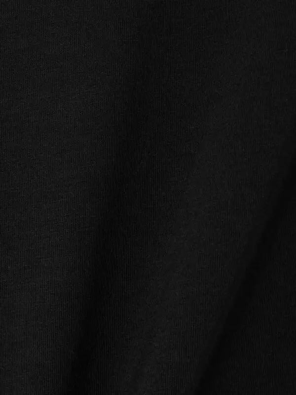 Another Tomorrow Stretch Organic Cotton And Lyocell-blend Jersey T-shirt - Black