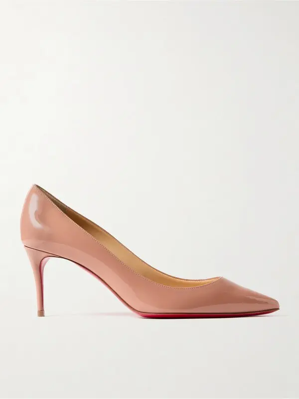 CHRISTIAN LOUBOUTIN So Kate 70 Patent Leather Pumps - Neutrals