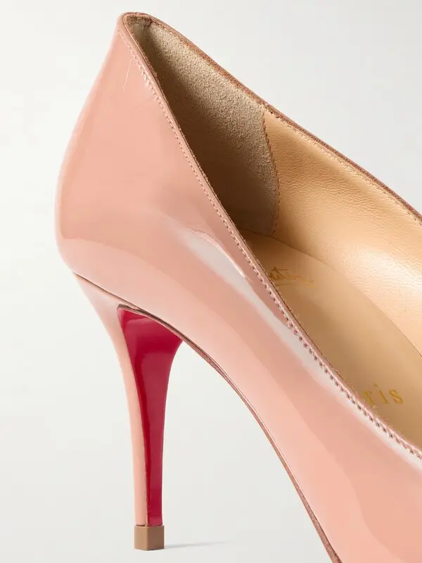 CHRISTIAN LOUBOUTIN So Kate 70 Patent Leather Pumps - Neutrals