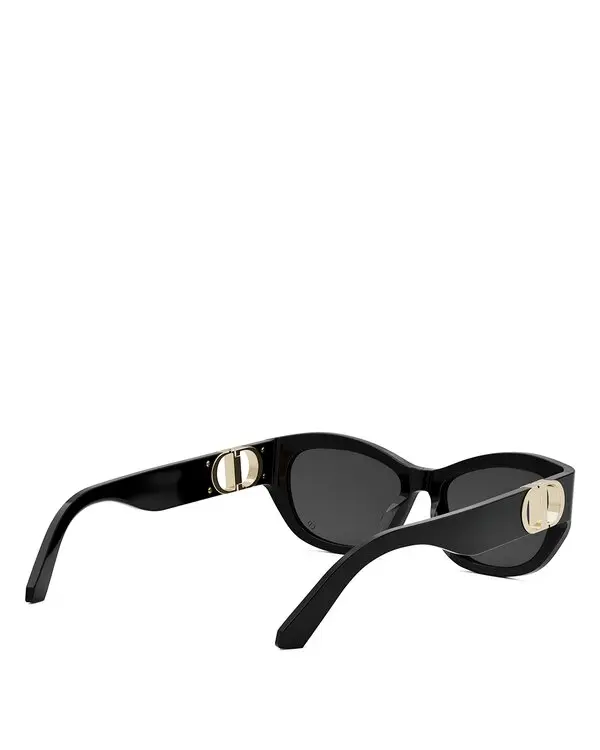 Dior 30montaigne B5u Oval Sunglasses - Black/gray Solid
