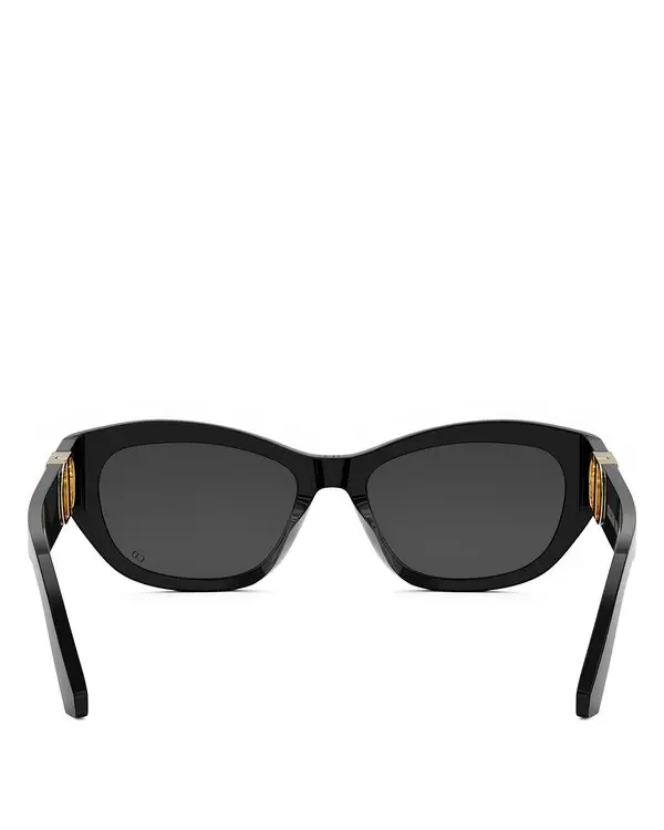 Dior 30montaigne B5u Oval Sunglasses - Black/gray Solid