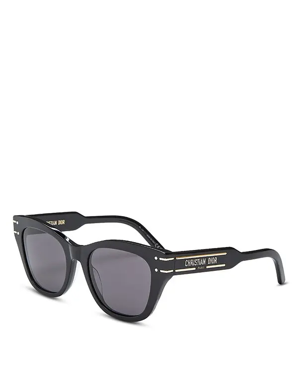 Dior Diorsignature B4i Square Sunglasses - Black/gray Solid
