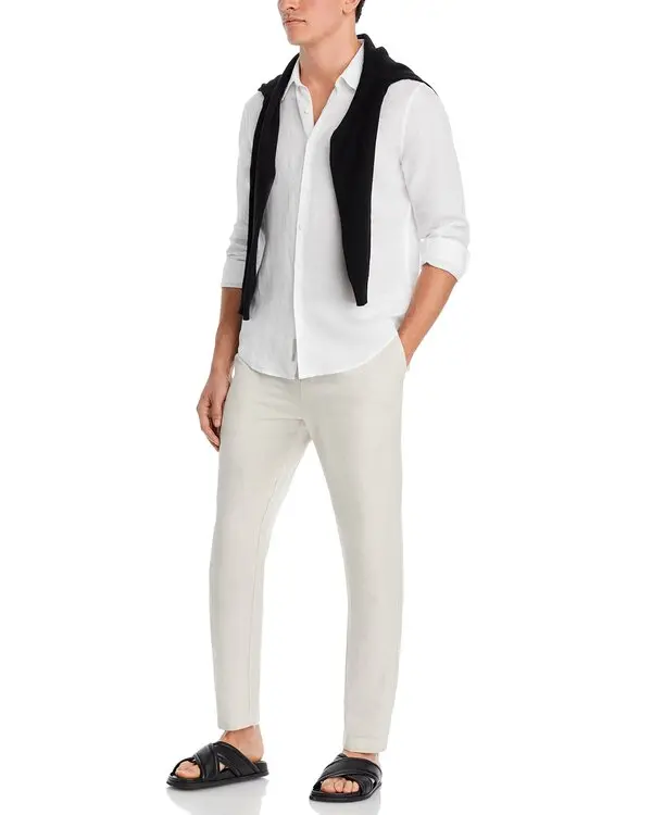 Onia Linen Pull-on Pants - Stone