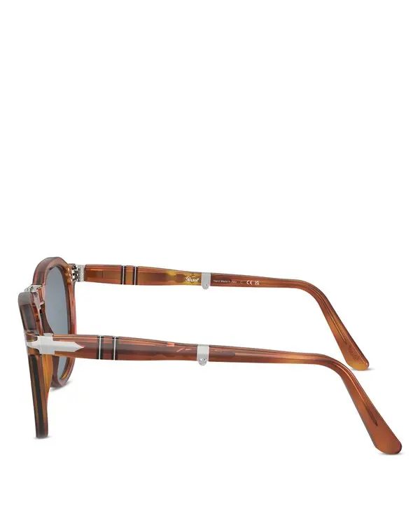 Persol Square Sunglasses, 54mm - Brown/blue Solid