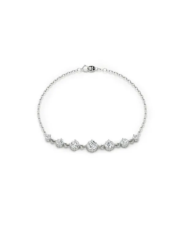 VRAI Linked Diamond Tennis Bracelet - K White Gold