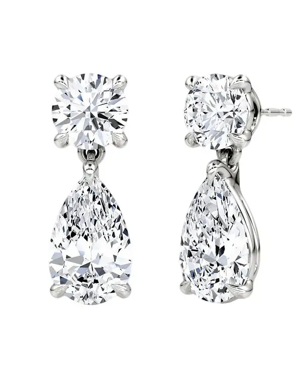 VRAI Signature Drop Earring With Lab Grown Diamonds - White