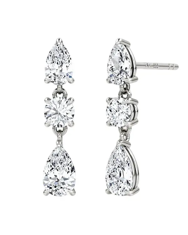 VRAI 14k Drop Earrings With 2.0 Ctw Lab Grown Diamonds - K White Gold