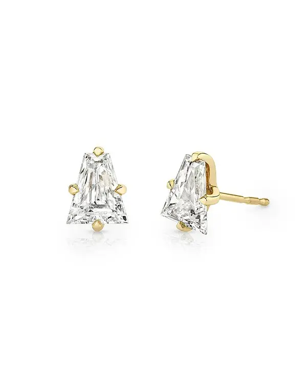 VRAI Iconic 1.5ctw Keystone Lab-grown Diamond Stud Earrings - K Yellow Gold